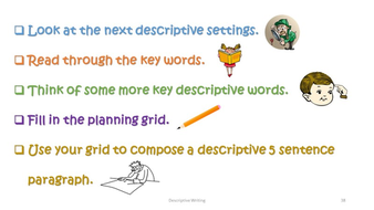 Writing Descriptive Paragraphs - Settings | Teaching Resources