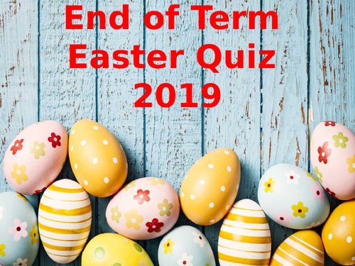 Easter Quiz (2019) | Teaching Resources