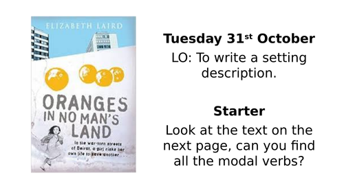 Year 5/6 English - Oranges in No Man's Land Unit | Teaching Resources