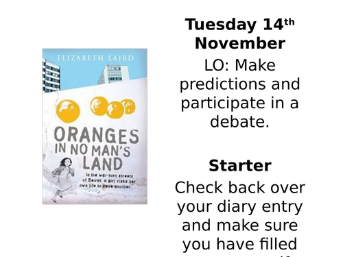 Year 5/6 English - Oranges in No Man's Land Unit | Teaching Resources
