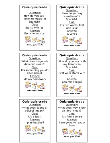 ¿Que haces en tu tiempo libre? (hobbies) - Year 7 | Teaching Resources