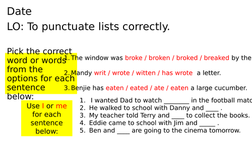 Year 5/6 English - Instructions & Explanations | Teaching Resources