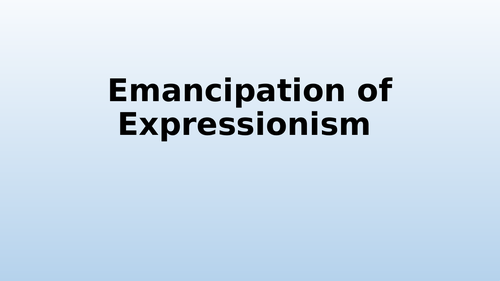 KS3 Dance 'Emancipation of Expressionism' 6 lesson SOW and delivery ...
