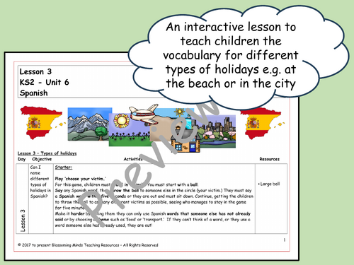 Spanish Types of Holiday Lesson and Resources | Teaching Resources