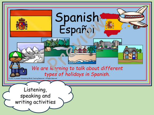 Spanish Types of Holiday Lesson and Resources | Teaching Resources