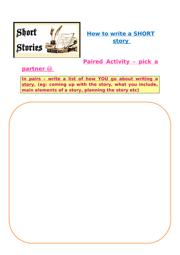 Short story examples and tips - GCSE English - can be used with any ...