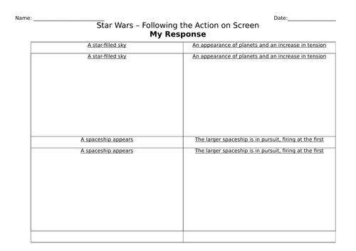 GCSE Edexcel 9-1 - Star Wars - Unit of Work | Teaching Resources