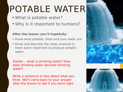 Using Resources Topic: Potable water GCSE AQA | Teaching Resources