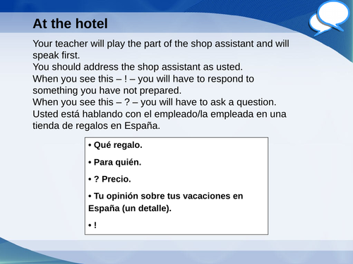 Spanish GCSE Foundation shop role play | Teaching Resources