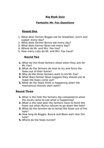 Amazing Book Quiz - includes higher and lower level. | Teaching Resources