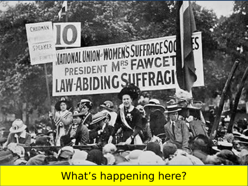 Year 8/Year 9 lesson - Women's Suffrage | Teaching Resources