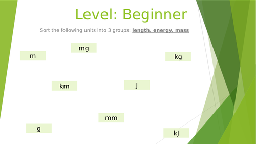GCSE Physics units and conversions | Teaching Resources