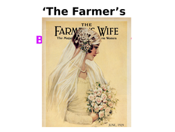 AQA Love and Relationships The Farmer's Bride. Full lesson. | Teaching ...