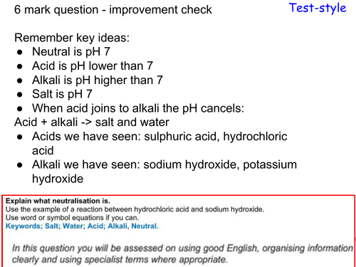 Science AQA whole lesson presentation (pptx+pdf) KS3 Chemical changes ...
