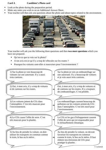 G.C.S.E. French - Theme 2 - Environment - Global issues | Teaching ...