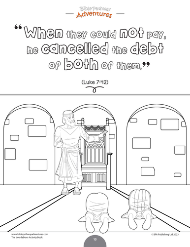 Bible Parable: The Two Debtors | Teaching Resources