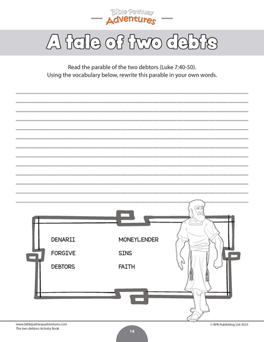 Bible Parable: The Two Debtors | Teaching Resources