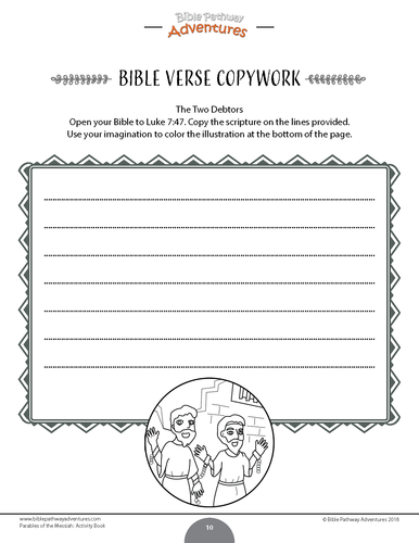 Bible Parable: The Two Debtors | Teaching Resources