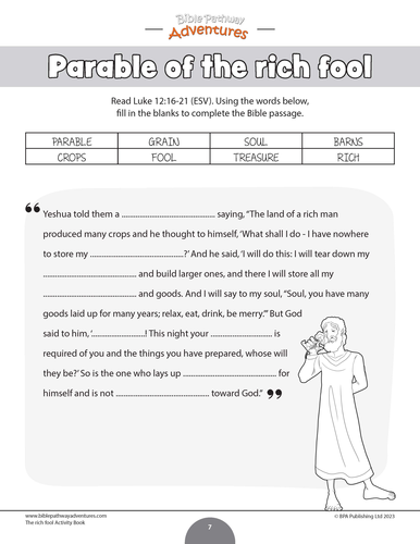 Bible Parable: The Rich Fool | Teaching Resources