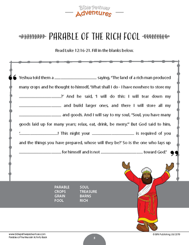 Bible Parable: The Rich Fool | Teaching Resources