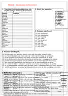 Revision French AQA module 1 A toi | Teaching Resources