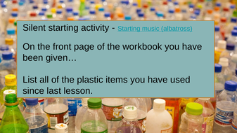 British science week KS3 2 lessons Plastics The problem with plastics ...