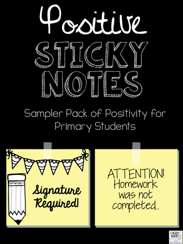 Positive Sticky Notes Sampler Pack | Teaching Resources