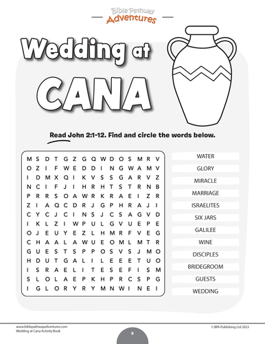 Bible Miracles: Wedding at Cana Activity Book FREEBIE | Teaching Resources