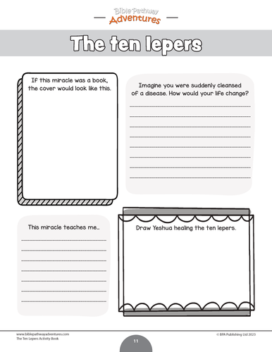 Bible Miracles: The Ten Lepers Activity Book | Teaching Resources