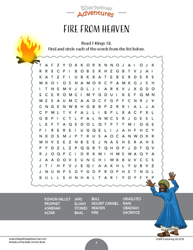 Bible Miracles: Elijah and the Chariots of Fire | Teaching Resources