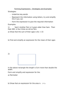 Forming Expressions - Complete Differentiated Lesson KS3 or KS4 ...