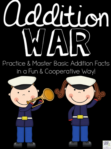 Addition War Card Game | Teaching Resources
