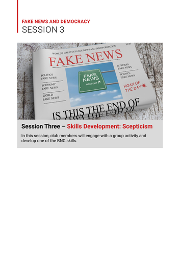 Fake News and Democracy | Teaching Resources