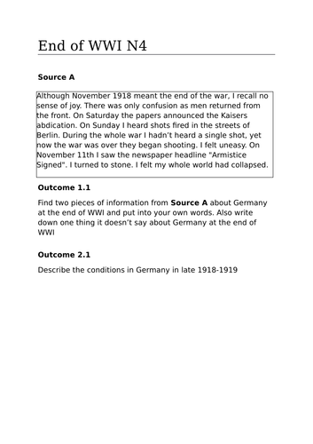 Rise of the Nazis Full N4/5 Unit of Work | Teaching Resources