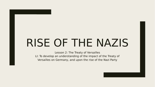Rise of the Nazis Full N4/5 Unit of Work | Teaching Resources