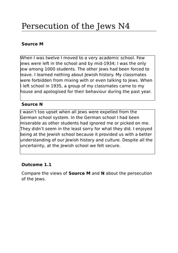 Rise of the Nazis: Persecution of the Jews Lesson 16 | Teaching Resources