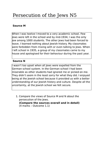 Rise of the Nazis: Persecution of the Jews Lesson 16 | Teaching Resources