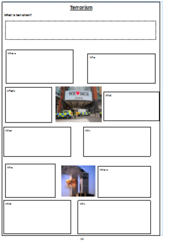 Work Booklet: Religion War and Peace OCR GCSE | Teaching Resources
