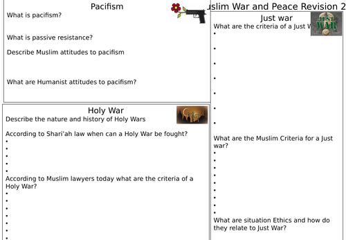 Edexcel RS B Islam Peace & Conflict | Teaching Resources