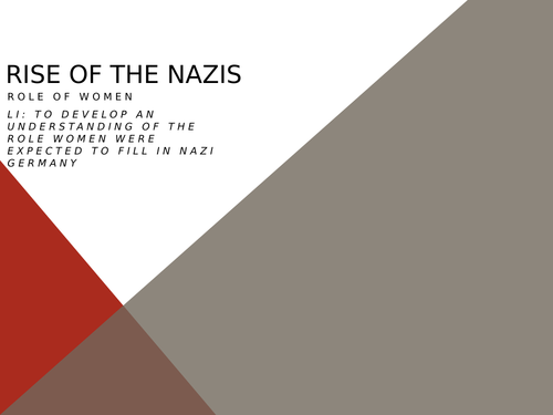 Rise of the Nazis Full N4/5 Unit of Work | Teaching Resources