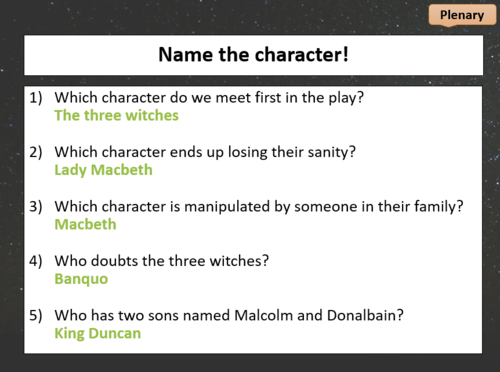 Macbeth Character & Themes: Engaging Hour-Long Lesson | Teaching Resources
