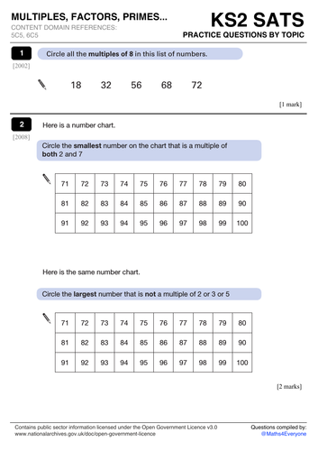 KS2 Maths (Multiples, Factors + Primes) | Teaching Resources KS2 Maths (Multiples, Factors + Primes) | Teaching Resources