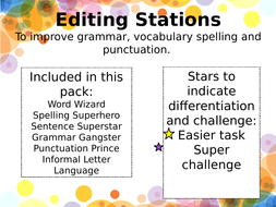 Editing Stations editable | Teaching Resources