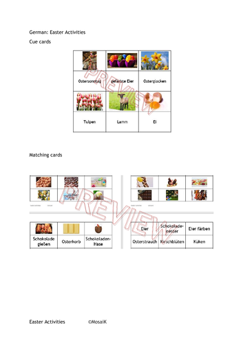 German Easter Activities Ostern | Teaching Resources
