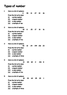 GCSE Foundation revision: Types of number | Teaching Resources