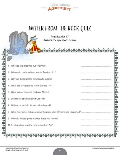 Bible Miracles: Moses and Water from the Rock | Teaching Resources