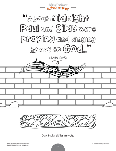 Bible Miracles: Paul & Silas in Prison Activity Book | Teaching Resources