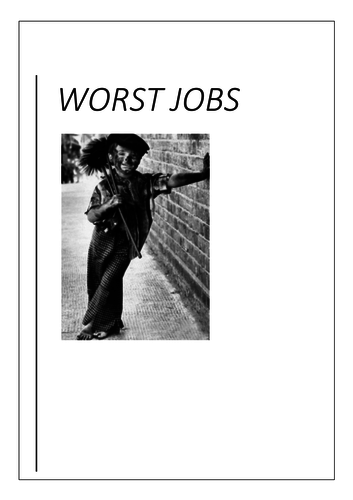 Worst Jobs in History Industrial Worksheets | Teaching Resources Worst Jobs in History Industrial Worksheets | Teaching Resources