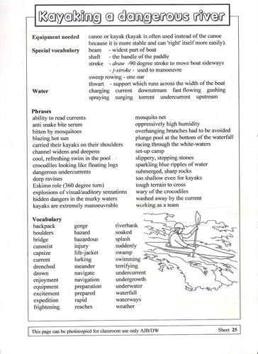 Canoeing or Kayaking a River | Teaching Resources