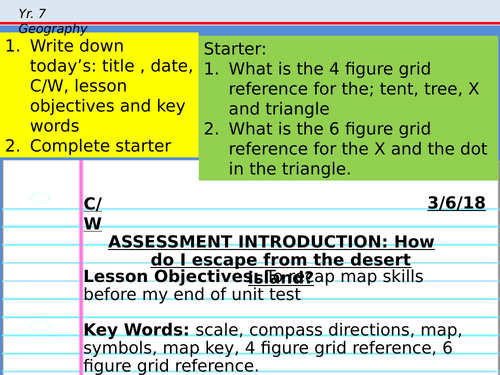 Year 7 Mapping - L9 - Treasure Island Lost Map | Teaching Resources